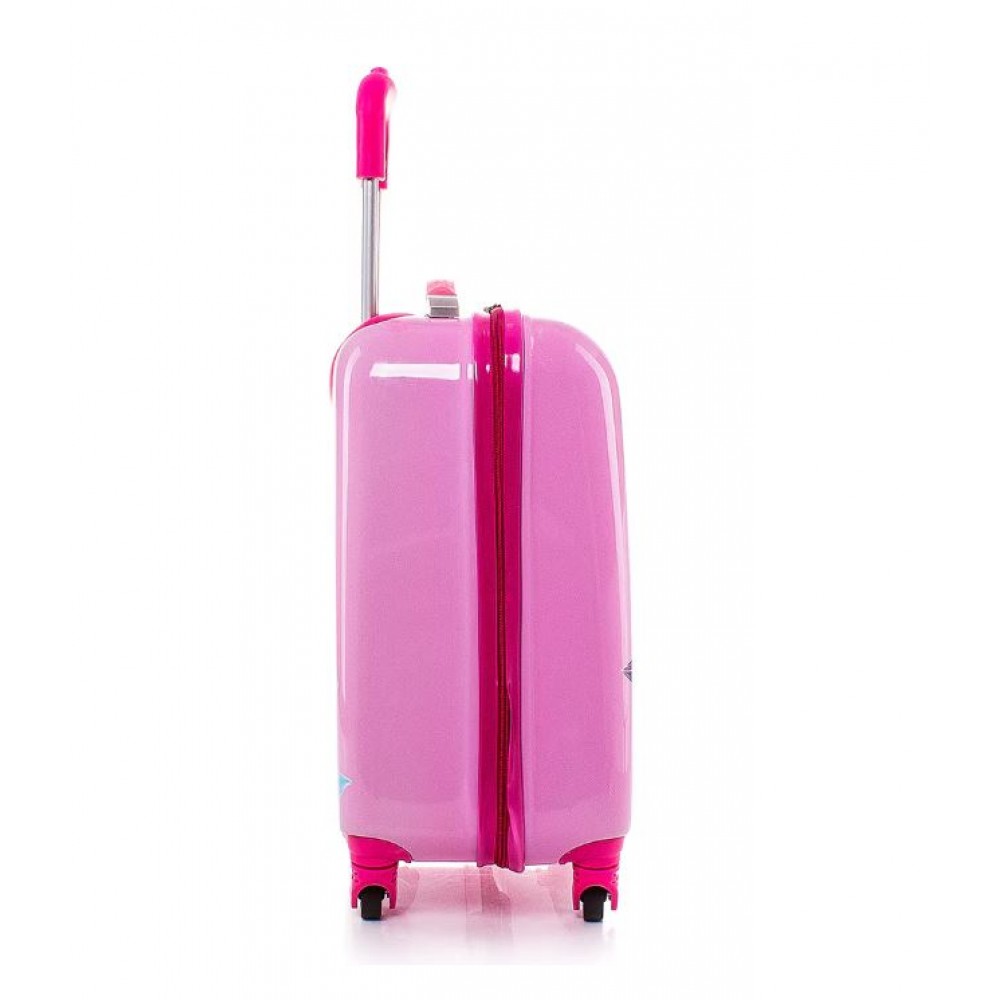 Troler cabina copii cu desene animate pentru fete de 18 inch, cu 4 roți ...