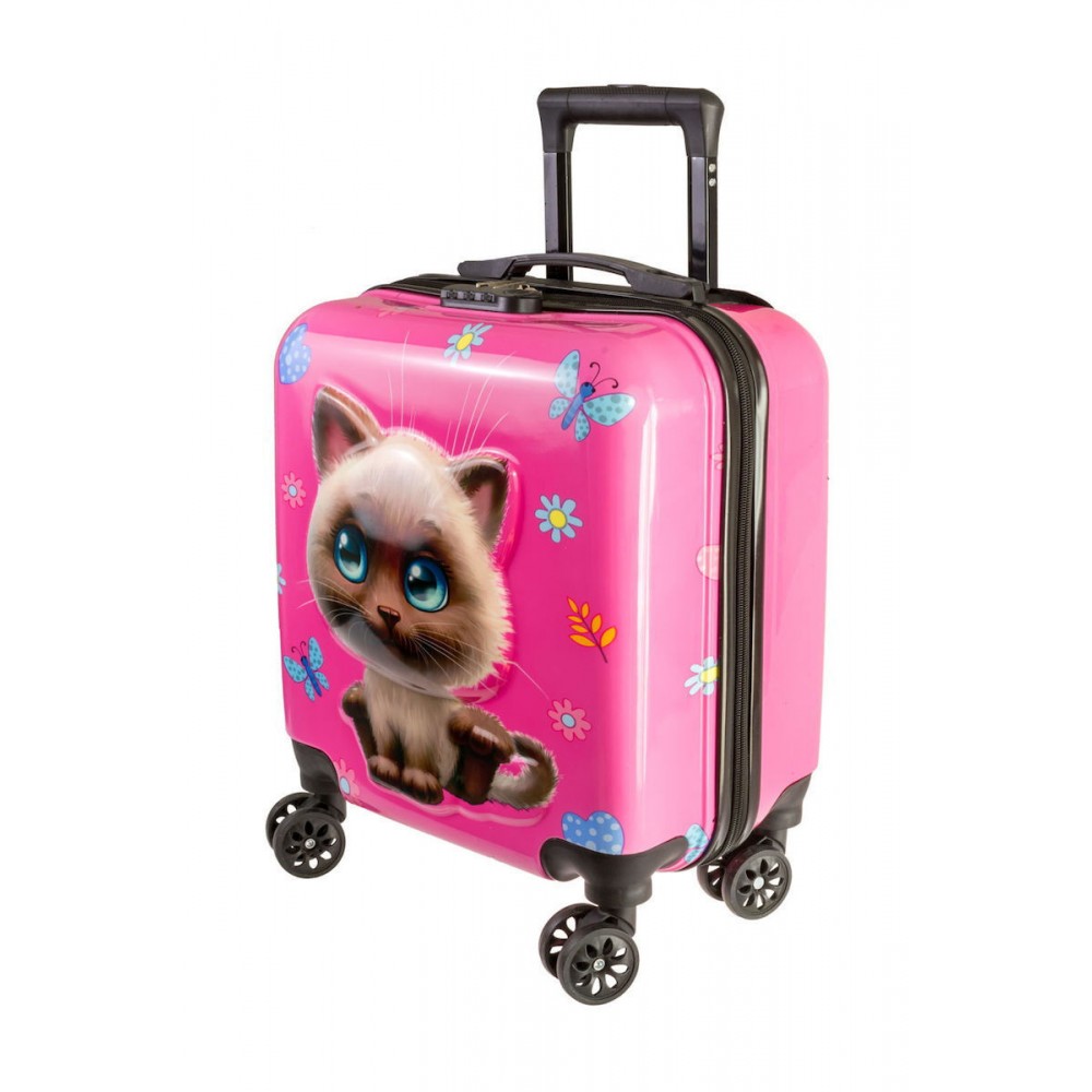 Troler cabina copii cu desene animate 3D de 43 x 36 x 23 cm pentru ...